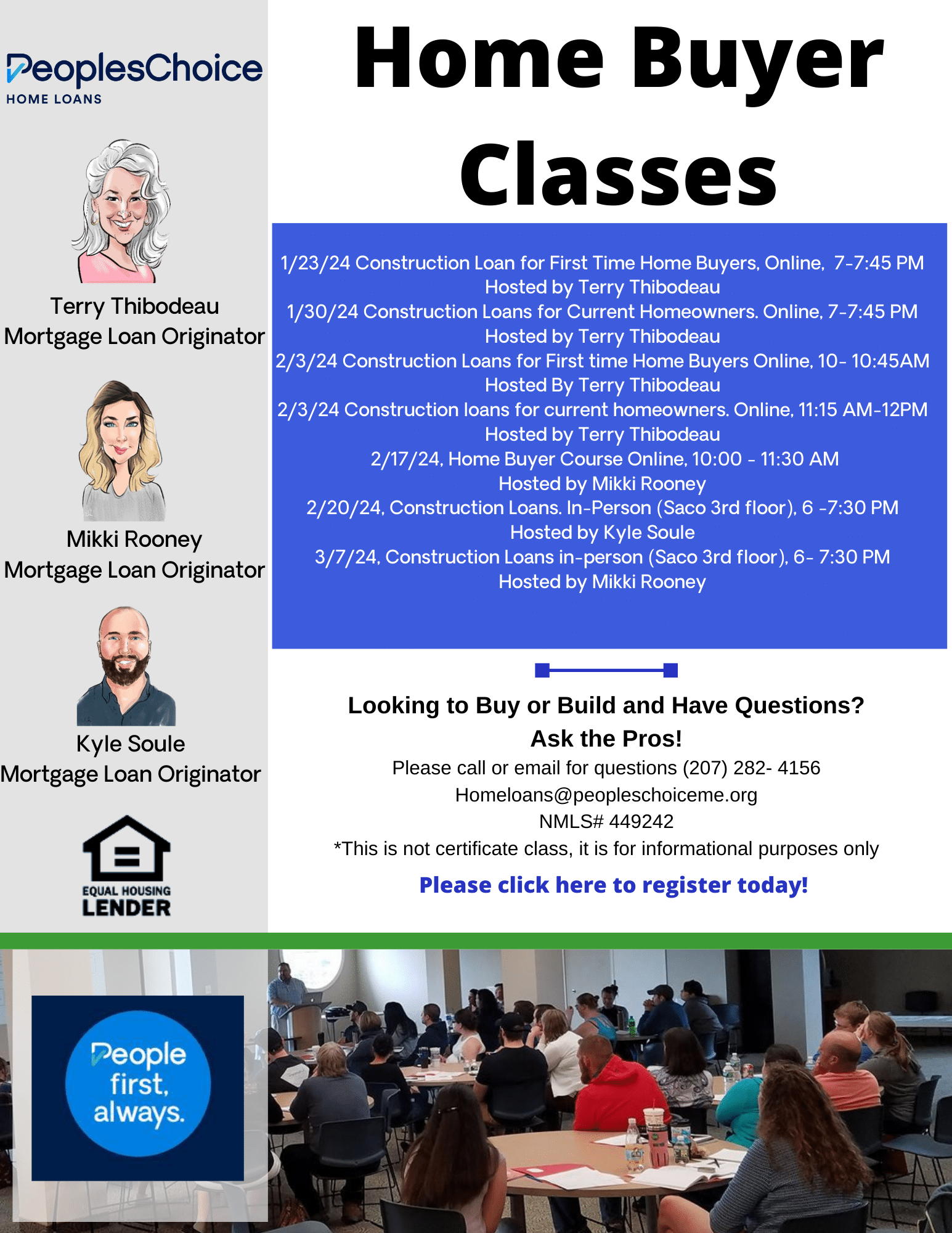 2024 Home Buyer Classes | PeoplesChoice | Southern Maine